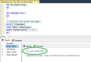 SQL Server – Why SET NOCOUNT ON Should Be in Every Stored Procedure – SQL Circuit